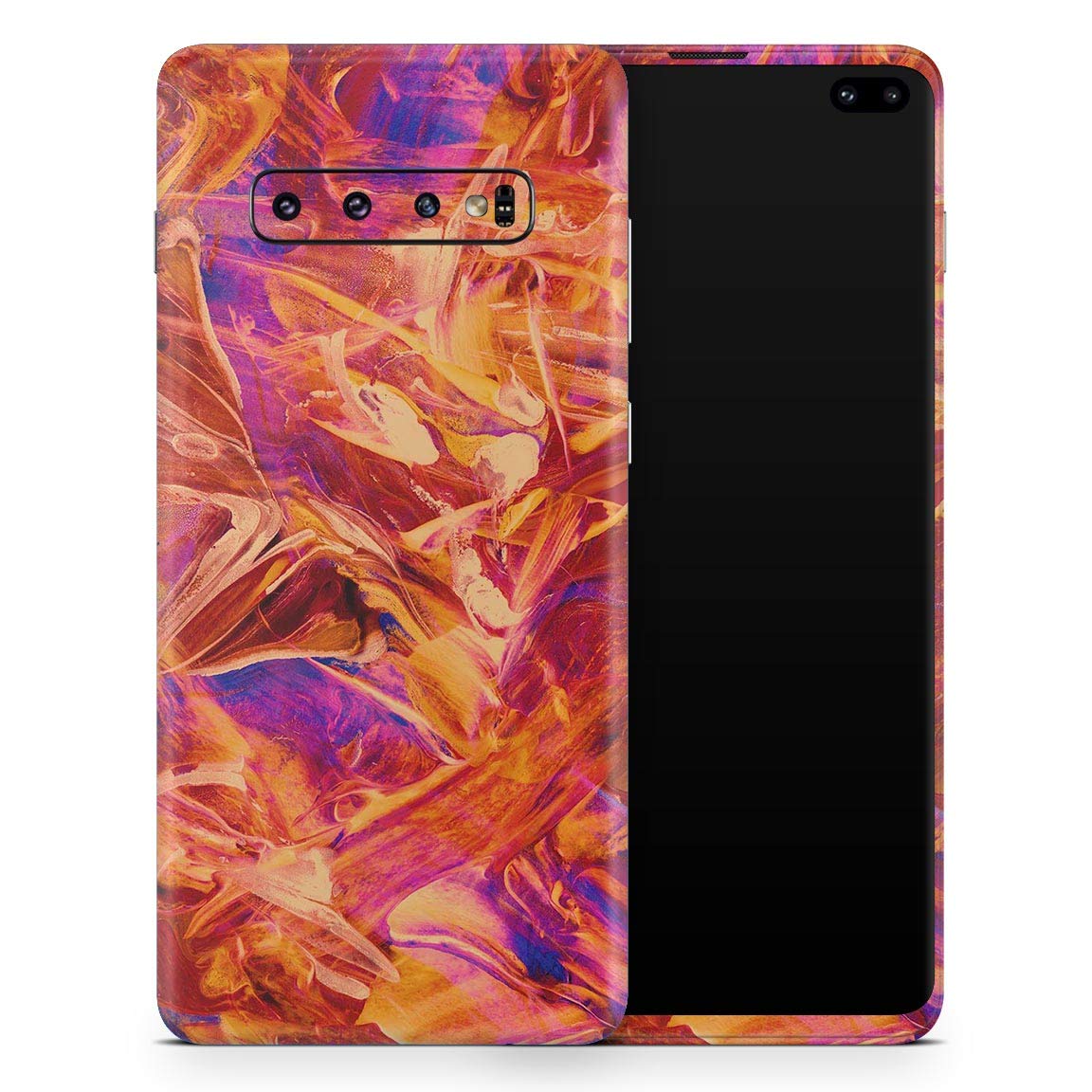 DesignSkinz Liquid Abstract Paint Remix V60 Protective Vinyl Decal Wrap Skin Cover Compatible with The Samsung Galaxy S20 (Screen Trim & Back Glass Skin)