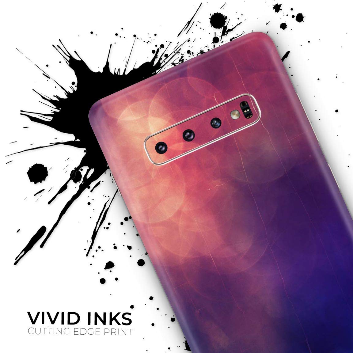 DesignSkinz Abstract Fire & Ice V17 Protective Vinyl Decal Wrap Skin Cover Compatible with The Samsung Galaxy S20 (Screen Trim & Back Glass Skin)