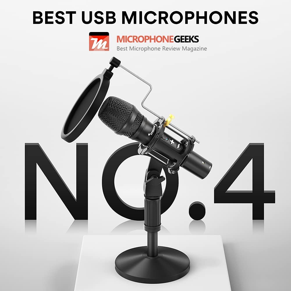 Audio Interface with Dynamic Microphone, Maonocaster Portable ALL-IN-ONE Podcast Production Studio for Guitar, Live Streaming, PC, Recording, and Gaming