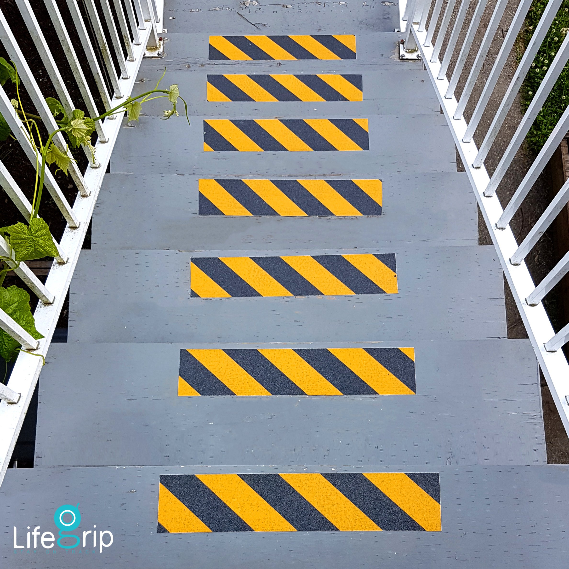 LifeGrip Anti Slip Traction Tape, 4 Inch x 30 Foot, Best Grip, Friction, Abrasive Adhesive for Stairs, Tread Step, Indoor, Outdoor, Caution Yellow/Black