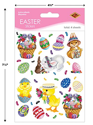 Bunny, Basket & Egg Stickers