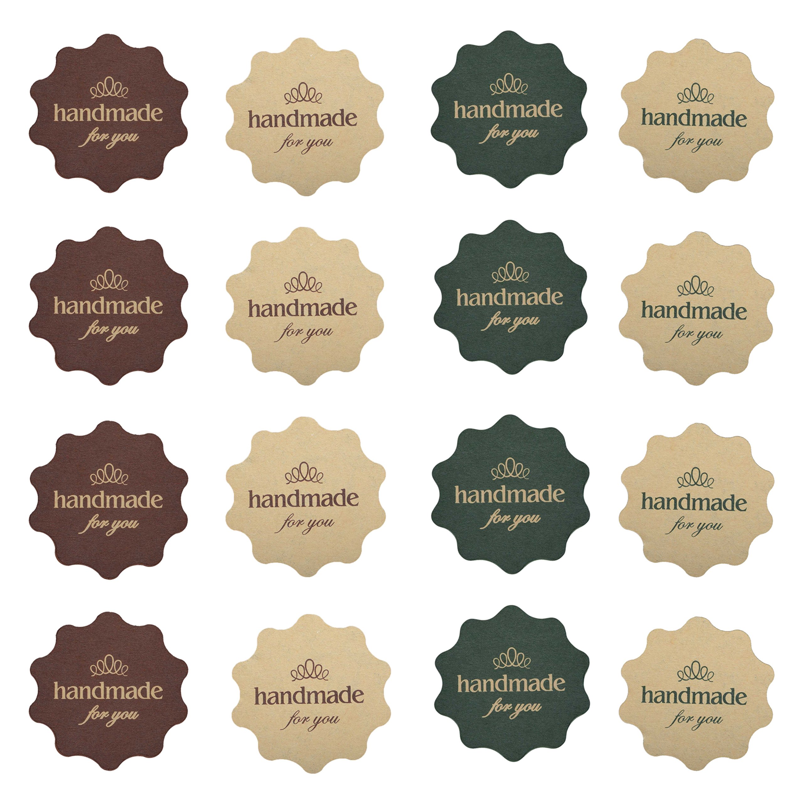 IMagicoo 480 Lovely Cute Handmade Label Seal Sticker Handmade Bakery Decorative Sticker (Style-2)