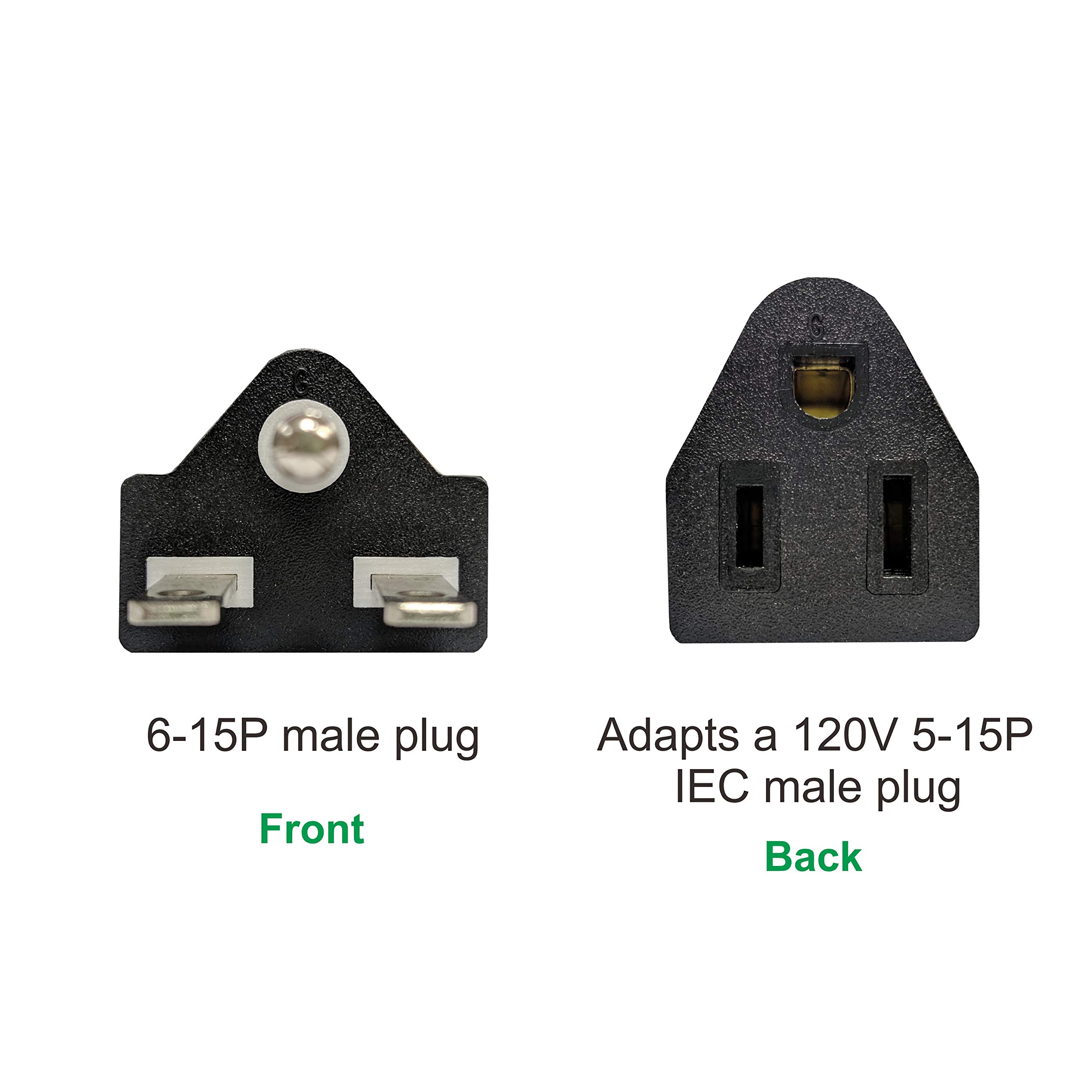 BloomGrow 110V / 120V to 220V / 240V Plug Adapter Electrical Converter for US (1 PC)
