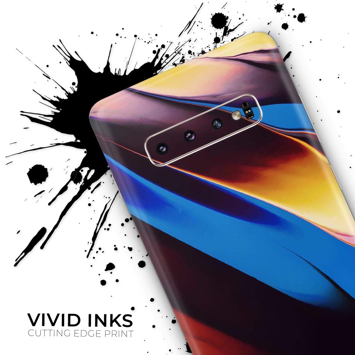DesignSkinz Blurred Abstract Flow V19 Protective Vinyl Decal Wrap Skin Cover Compatible with The Samsung Galaxy S20 (Screen Trim & Back Glass Skin)