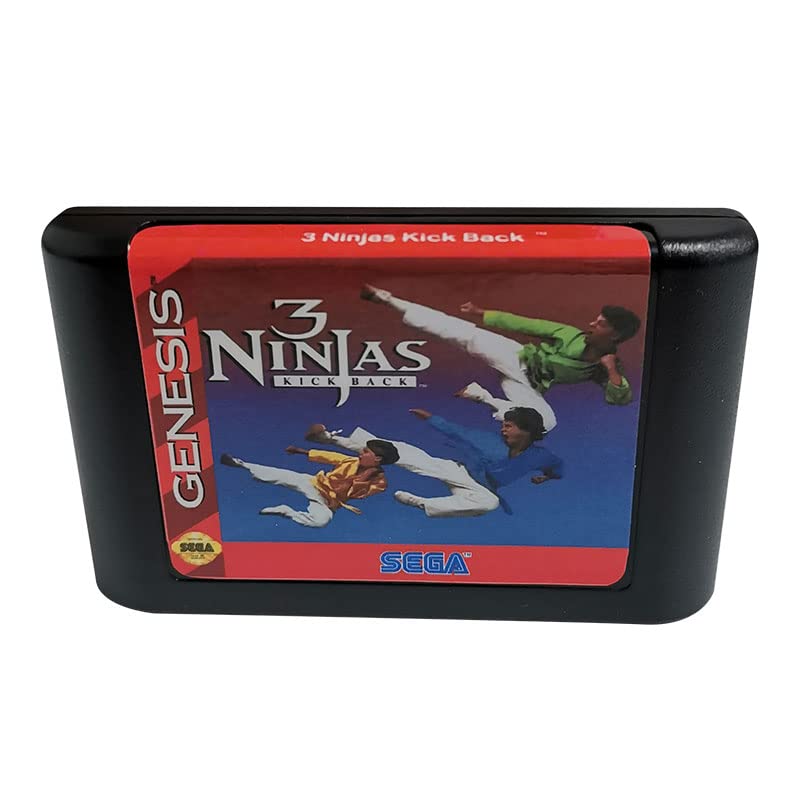 3 Ninjas Kick Back-Games 16 Bit MD Game Card For PAL And NTSC Version