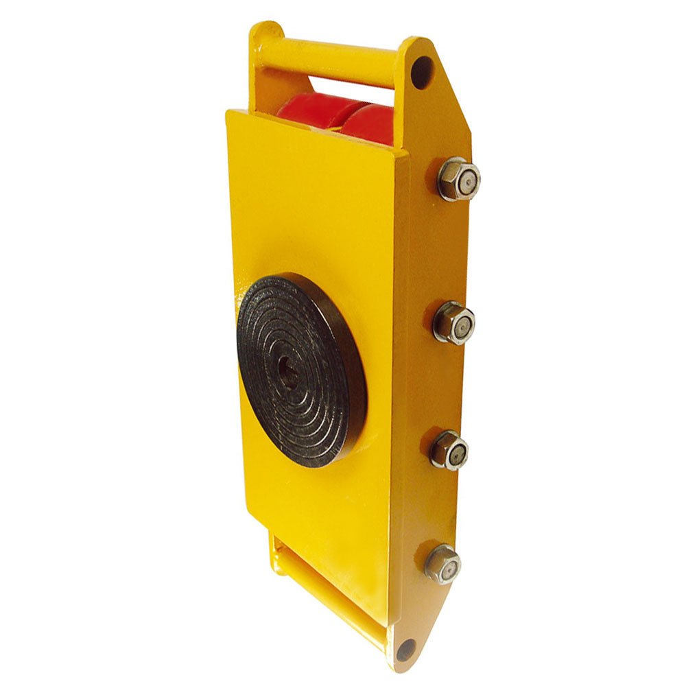 Machinery Mover, Industrial Machinery Mover 26000lb 12T Machinery Skate Polyurethane Steel Rollers Cap with 8 Rollers 360°Rotation (12T)
