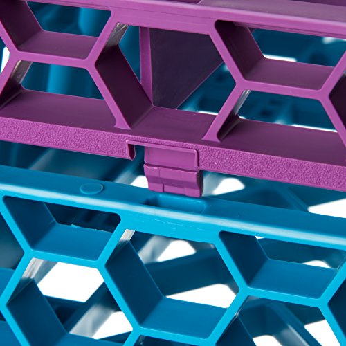 Carlisle FoodService Products RE25C89 OptiClean 25 Compartment Divided Glass Rack Extender, 1.78", Lavender