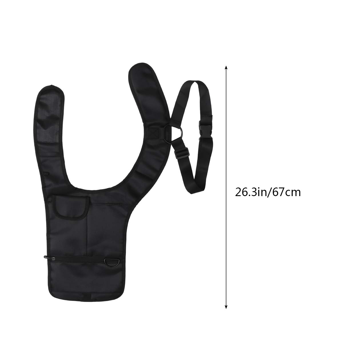 FENICAL Anti- Hidden Underarm Shoulder Wallet Bag Portable Travel Holder Phone Bag for Women Men Unisex (Left Shoulder)