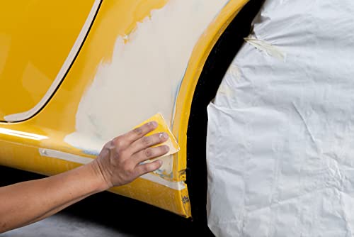 Auto Body Filler Yellow Spreaders (Pack of 100) - Size 4" Reusable Plastic Spreader for Automotive Fillers, Putties, Glazes, Caulks and Paint - Easy Application (4")