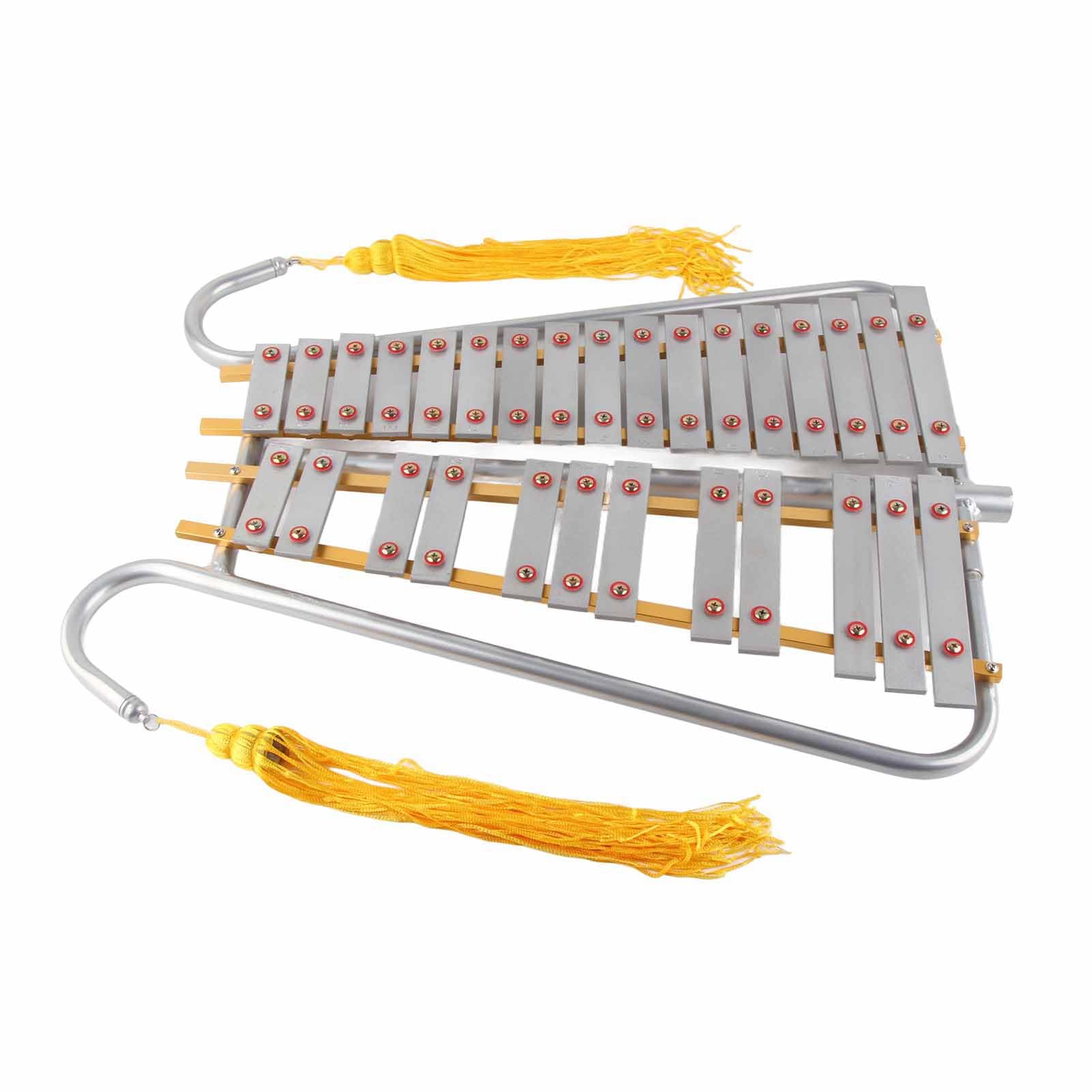 29 Note Glockenspiel Xylophone Percussion Kit Aluminum Alloy Musical Instrument for Beginners, Music Teaching, Gifts