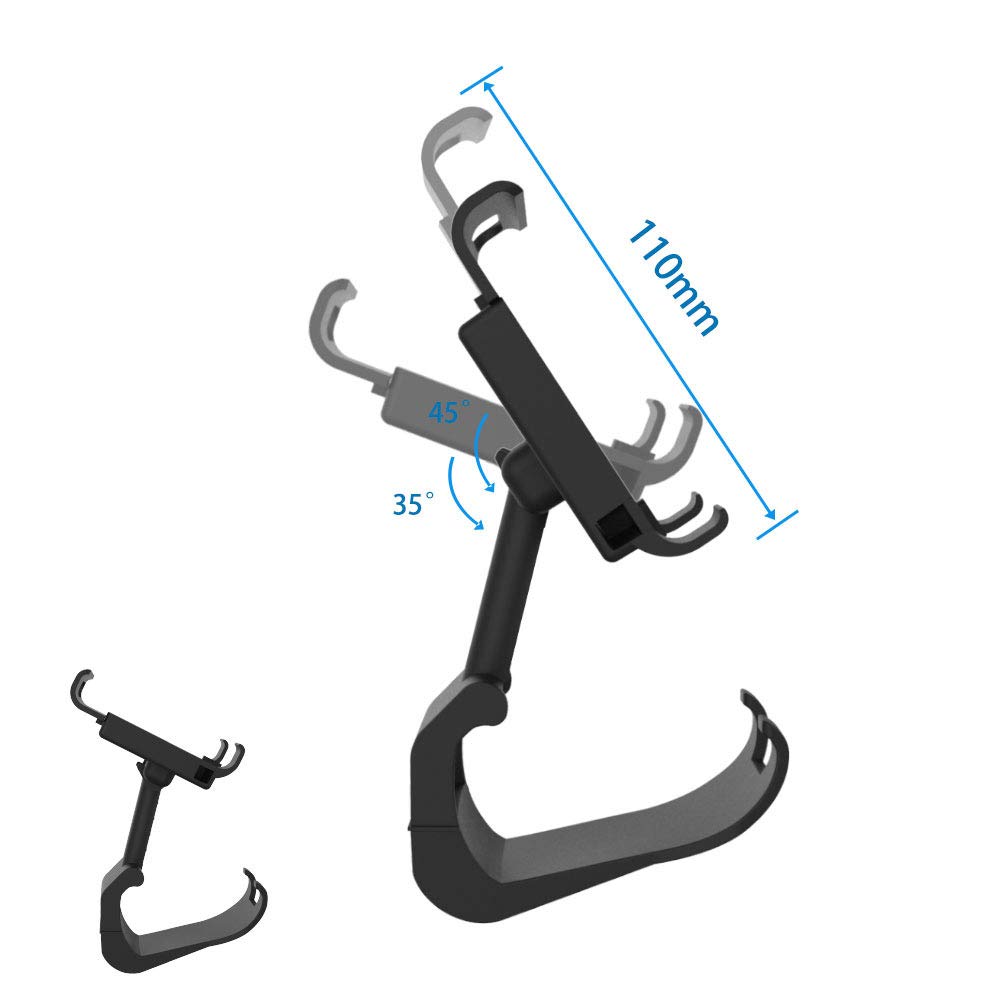 ahishfoneya Adjustable Mount Clip for Switch Official Pro Controller, The Original Pro Controller Clip Mount Compatible with Nintendo Switch/OLED/Lite,Black (Black)