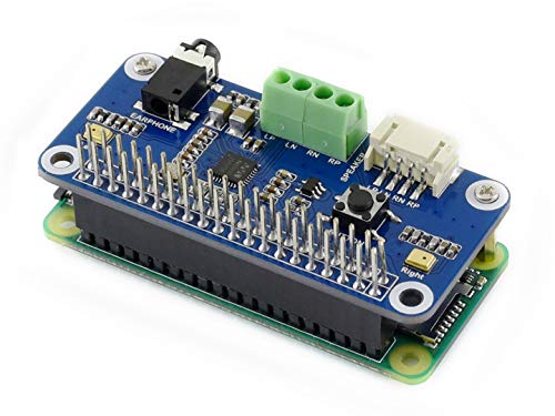 Waveshare WM8960 Hi-Fi Sound Card HAT Stereo CODEC Playing and Recording I2S Interface for Raspberry Pi Zero/Zero W/Zero WH/2B/3B/3B+