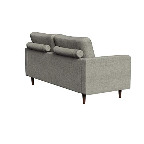 Amazon Brand β Rivet Cove Mid-Century Modern Tufted Apartment Sofa, 72"W, Light Grey