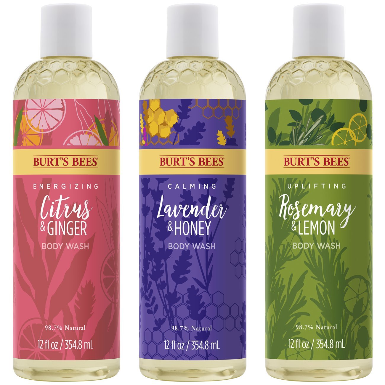Burt's Bees Body Wash With Citrus & Ginger, 12 Oz, Packaging May Vary