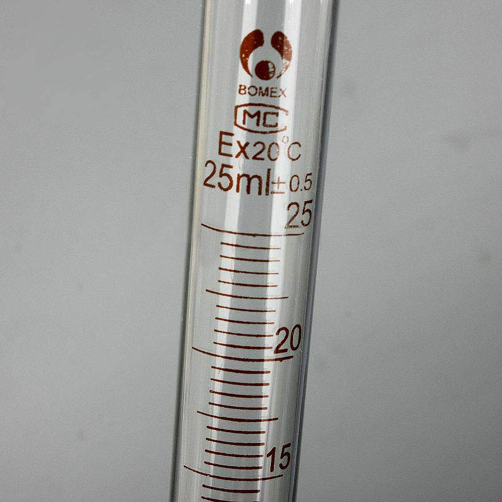 LTKJ 5PCS/Set Glass Measuring Cylinder Chemistry Lab Graduated Measure Tools 5ml/10ml/25ml/50ml/100ml