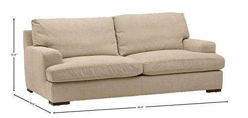 Amazon Brand β Stone & Beam Lauren Down-Filled Oversized Sofa Couch, 89"W, Fawn