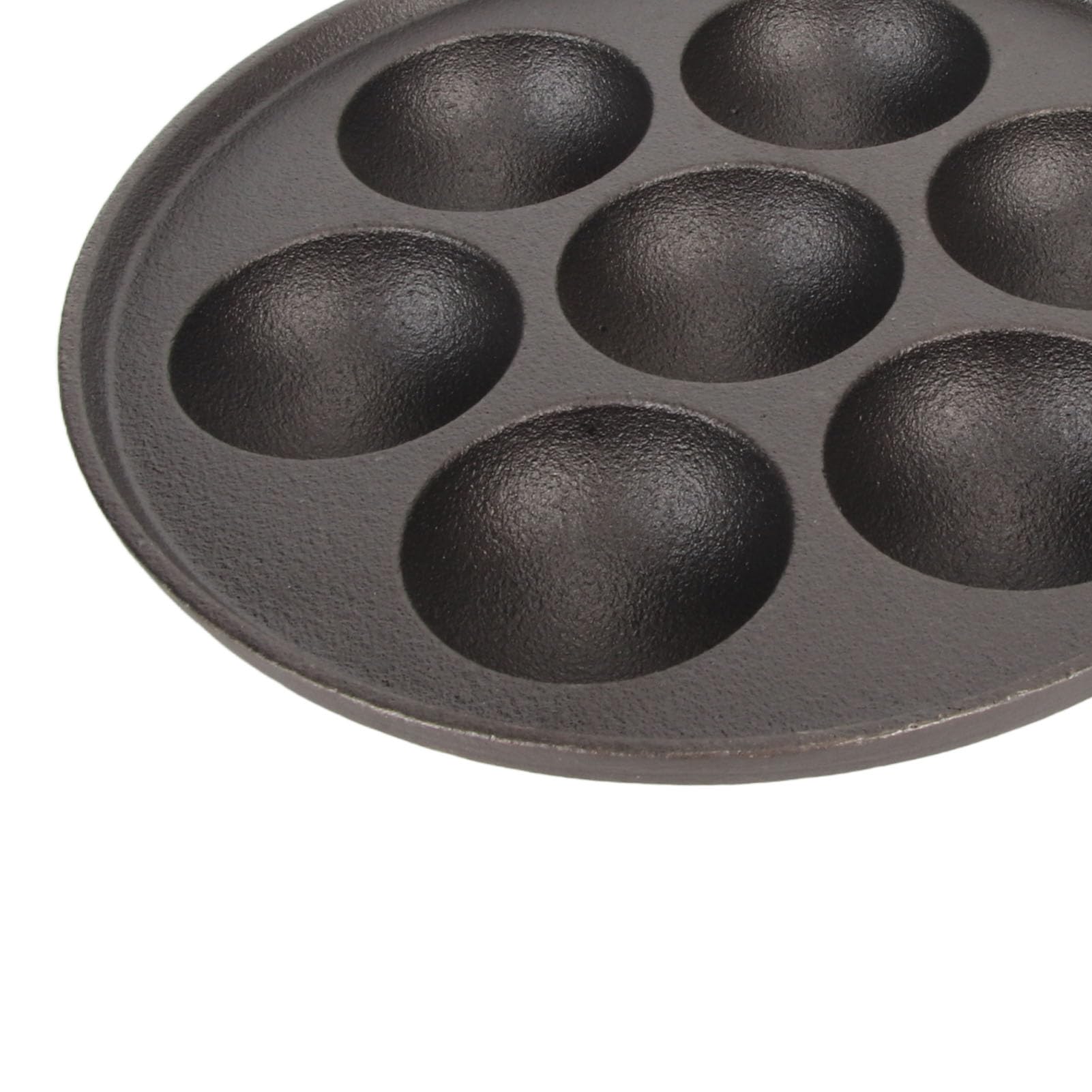 7 Holes Nonstick Takoyaki Grill Pan Cast Iron Takoyaki Maker Deepened Enlarged for Household Kitchen Use