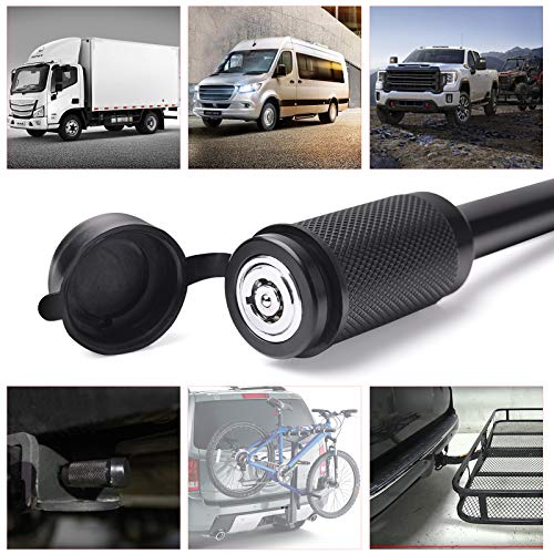 MICTUNING Hitch Pin Lock Hitch Lock Trailer Hitch Receiver Lock Pin Set - Dual Bent Pin Style 1/2 and 5/8 Diameter Hitch Pin Kit Fits Class I II III IV 1-1/4" 2" and 2-1/2" Receiver
