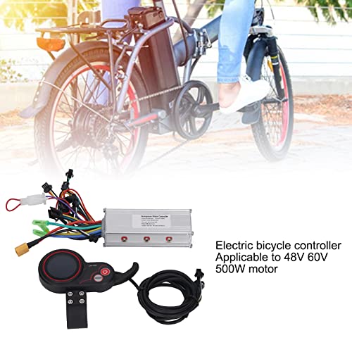 Alomejor Electric Bike Scooter Controller with Round Colorful Thumb Throttle LH100 LCD Panel for 500W Motors 48V 60V