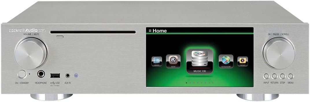 Cocktail Audio X45 Roon Ready High-Resolution Audio Player and DAC (Silver)