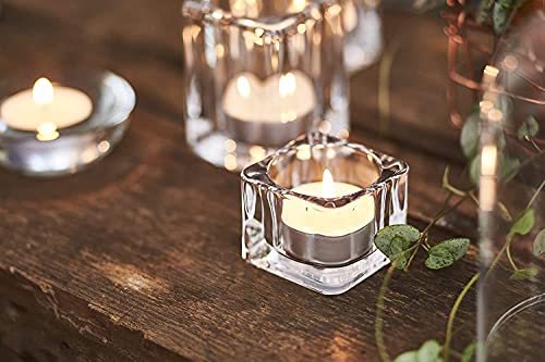 BOLSIUS 50 Unscented Tea Lights - 8 Hours Burn Time - Premium European Quality - Consistent Smokeless Flame - 100% Cotton Wick - Dinner, Wedding, Party, Restaurant, Spa, Church, & Home Décor Tealights