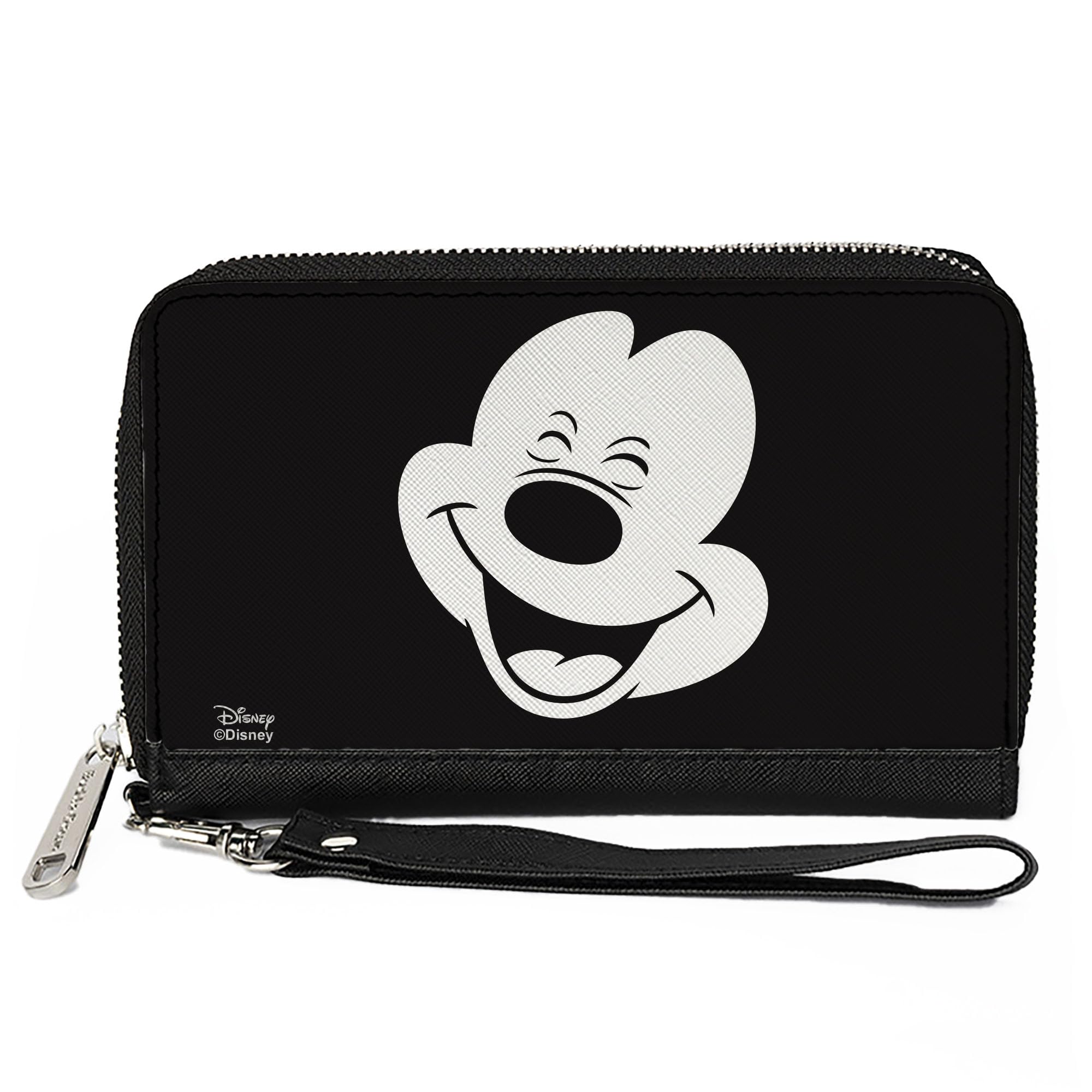 Buckle-Down Women's PU Zip Around Wallet Rectangle-Mickey Mouse, 7.5"x4.5"