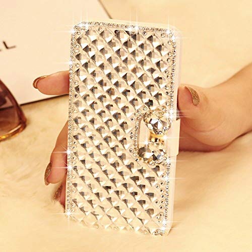 Bonitec iPhone 13 Pro Max Wallet Case - Luxury Glitter Bowknot Diamond Rhinestone Flip Stand with Card Slot
