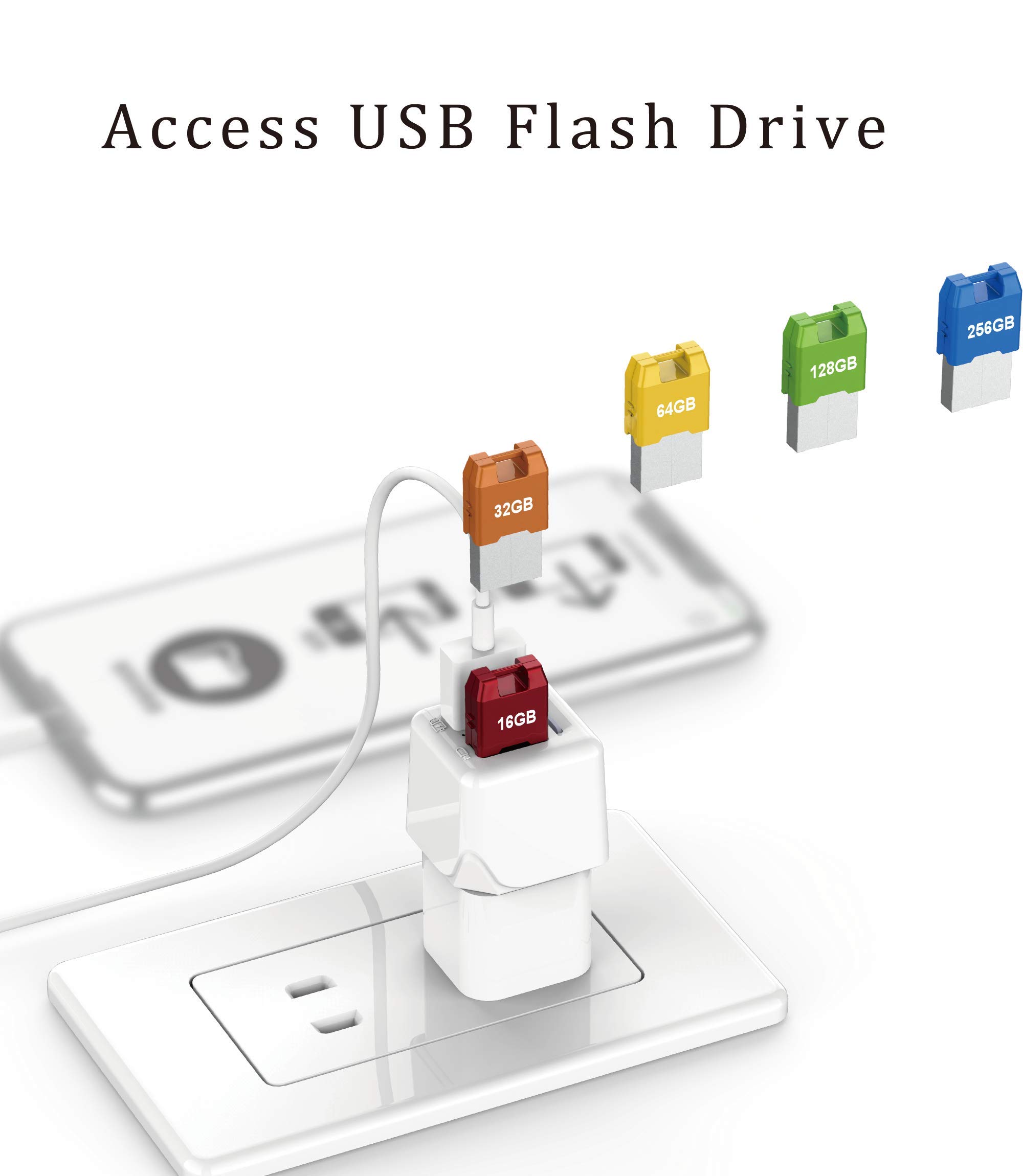 SPT iLink Backup Automatically Backup Photos and Videos While Charging of iPhone and iPad with iPhone Backup Storage and 256 bit Encryption 【SD Card and USB Not Included】
