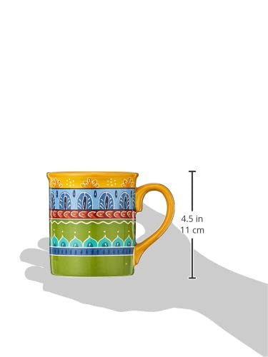 Certified International Valencia Mugs (Set of 4), 16 oz, Multicolor