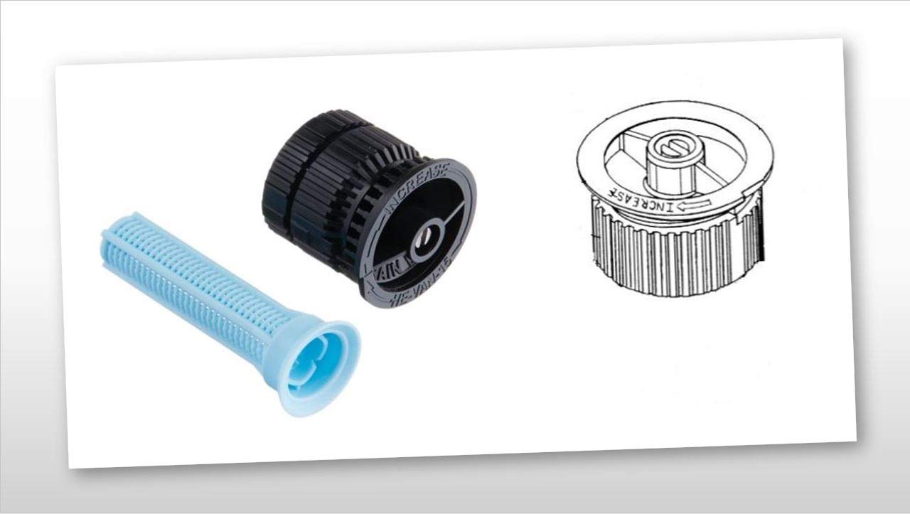 Modtek Replacement Pop UP Sprinkler Heads for RainBird, Hunter, Orbit Pop Up Sprinklers, Sprinkler Color May Vary. (5, 8AN)
