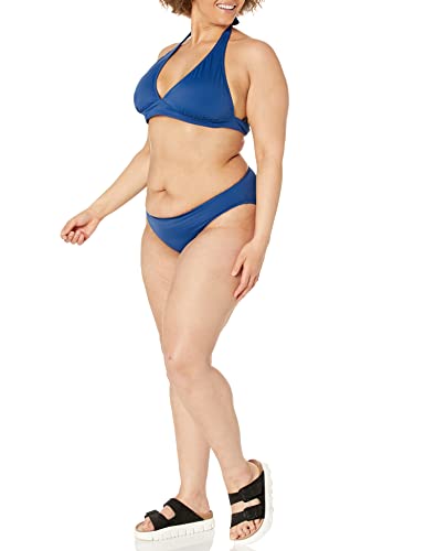 Amazon Essentials Women's Classic Bikini Swimsuit Bottom, Deep Blue, Small