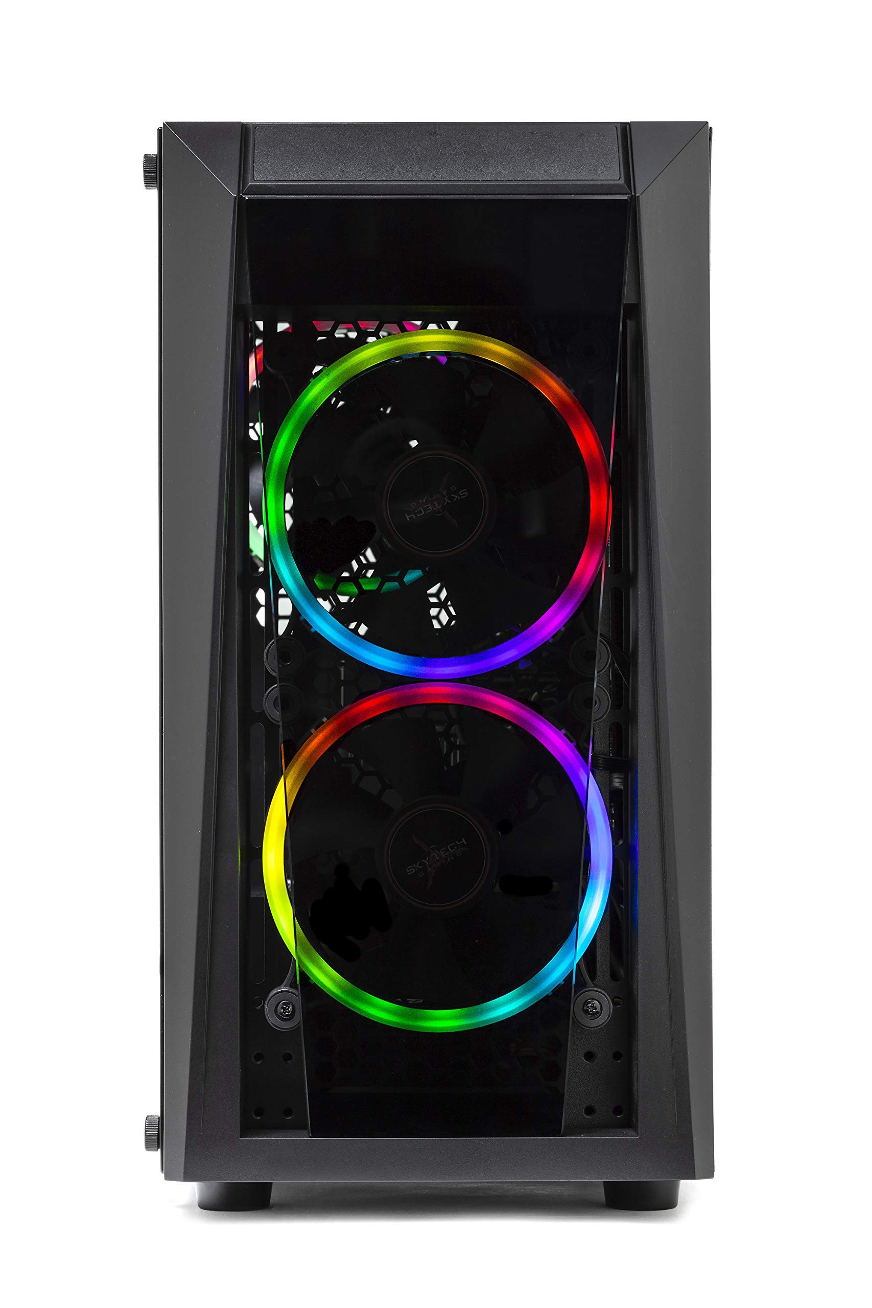 SkyTech Blaze II Gaming Computer PC Desktop - Ryzen 5 3600 6-Core 3.6GHz, GTX 1660 6G, 500G SSD, 8GB DDR4 3000, RGB, AC WiFi, Windows 10 Home 64-bit