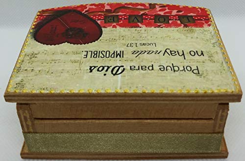 Christian Gifts Handmade Blessings Box Inspirational Faith Based Promise Scripture Bilingual Card Box Women Gift Cajitas de Promesas Regalos Cristianos Decoration Box