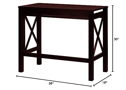 Casual Home Montego Folding Desk with Pull-Out Tray-Espresso