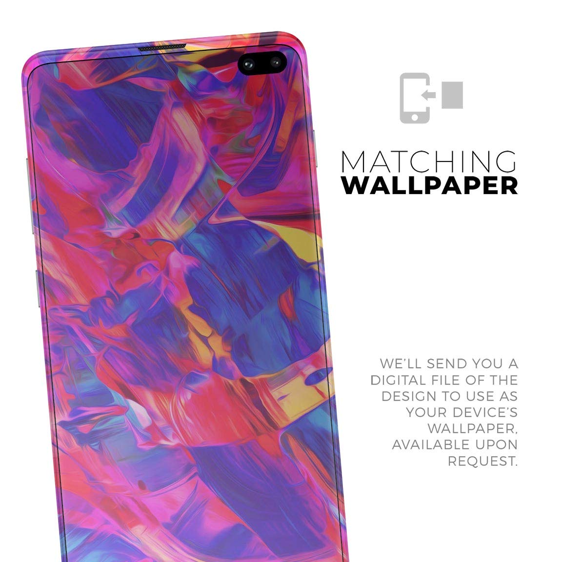 DesignSkinz Liquid Abstract Paint Remix V33 Protective Vinyl Decal Wrap Skin Cover Compatible with The Samsung Galaxy S20 (Screen Trim & Back Glass Skin)