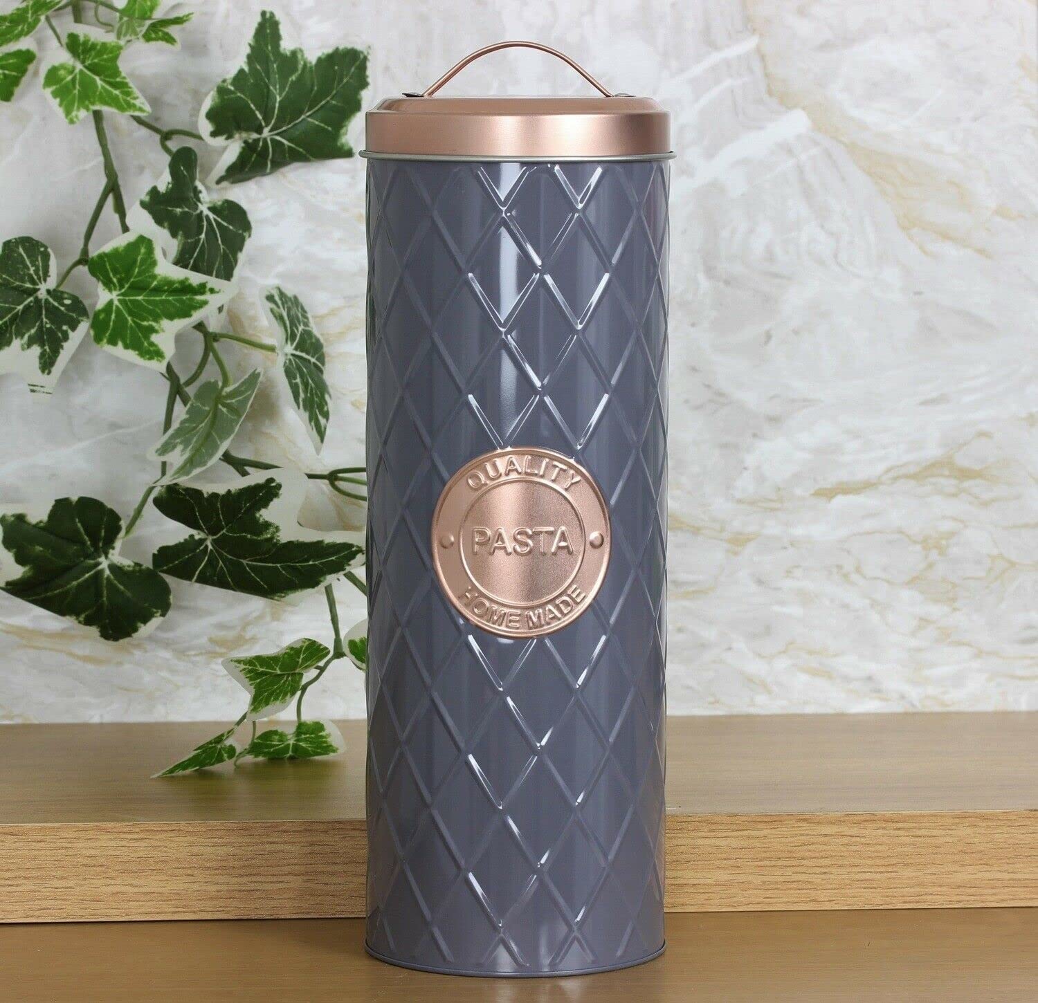 32cm Grey & Kitchen Pasta Storage Canister Spaghetti Jar (Color : Onecolor)