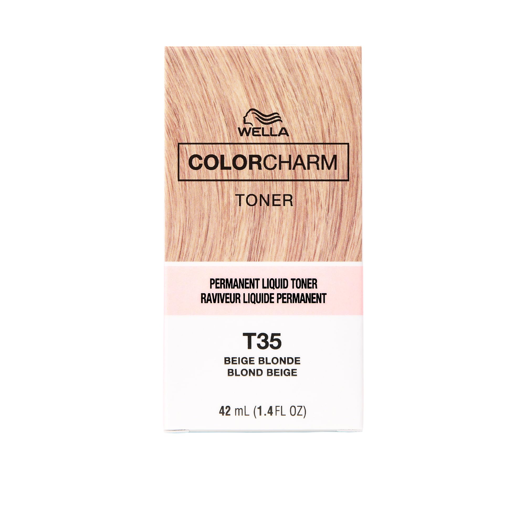 COLORCHARM Permanent Liquid Toners| Neutralize Brass| Free of Parabens| Vegan| T35 Beige Blonde| 1.4 Fl Oz