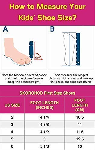 Skorohod Orthopedic Boots 15-141-2 First Step for Boys and Girls Genuine Leather - High Sole - 2 Fasteners (2 Infant, Blue)