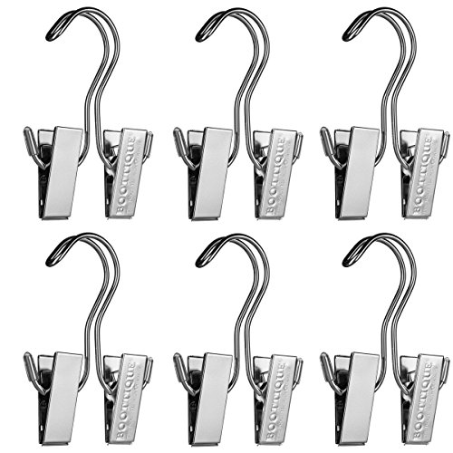 Boottique Boot Organizer: The Boot Rack - Fits in Most Closets- Hangs, Holds, Shapes, & Protects every size and style of Boots (The Boot Rack with 6 Original Silver Hangers)