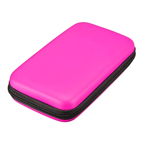 2DS Hard Carrying Case Storage Bag Pink Color Replacement, Compatible with for Nintendo 2DS Handheld Game Console, New Shockproof Thickened EVA Protective Carry Pouch Accessories