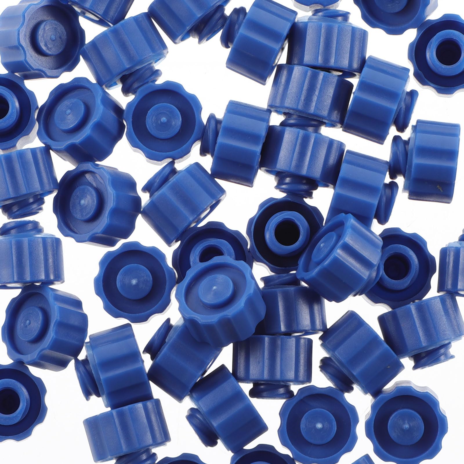 50 Pcs Syringe Tip Caps No Needle Lock Cap Syringe Caps Needle Tip Cap Easy Dispensing Blue Syringe Cap for Feeding Tubes Lab Supplies