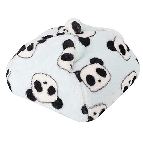 GLOGLOW Hamster Bed, Panda Shape Warm Hanging Bed Cute Warm Hammock Nest for Sugar Glider Rat Guinea Pig Gerbil Mice Hamster(L)