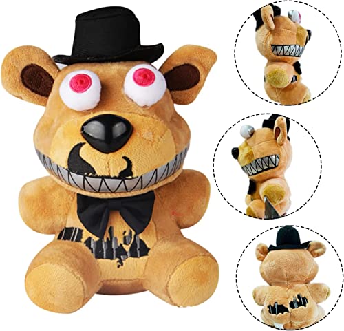 Amriver FNAF Plushies 7inch FNAF Plushies Stuffed Animals Plush Toys - Foxy Plush Bonnie Plush Christmas Stuffed Plush Kids Toy