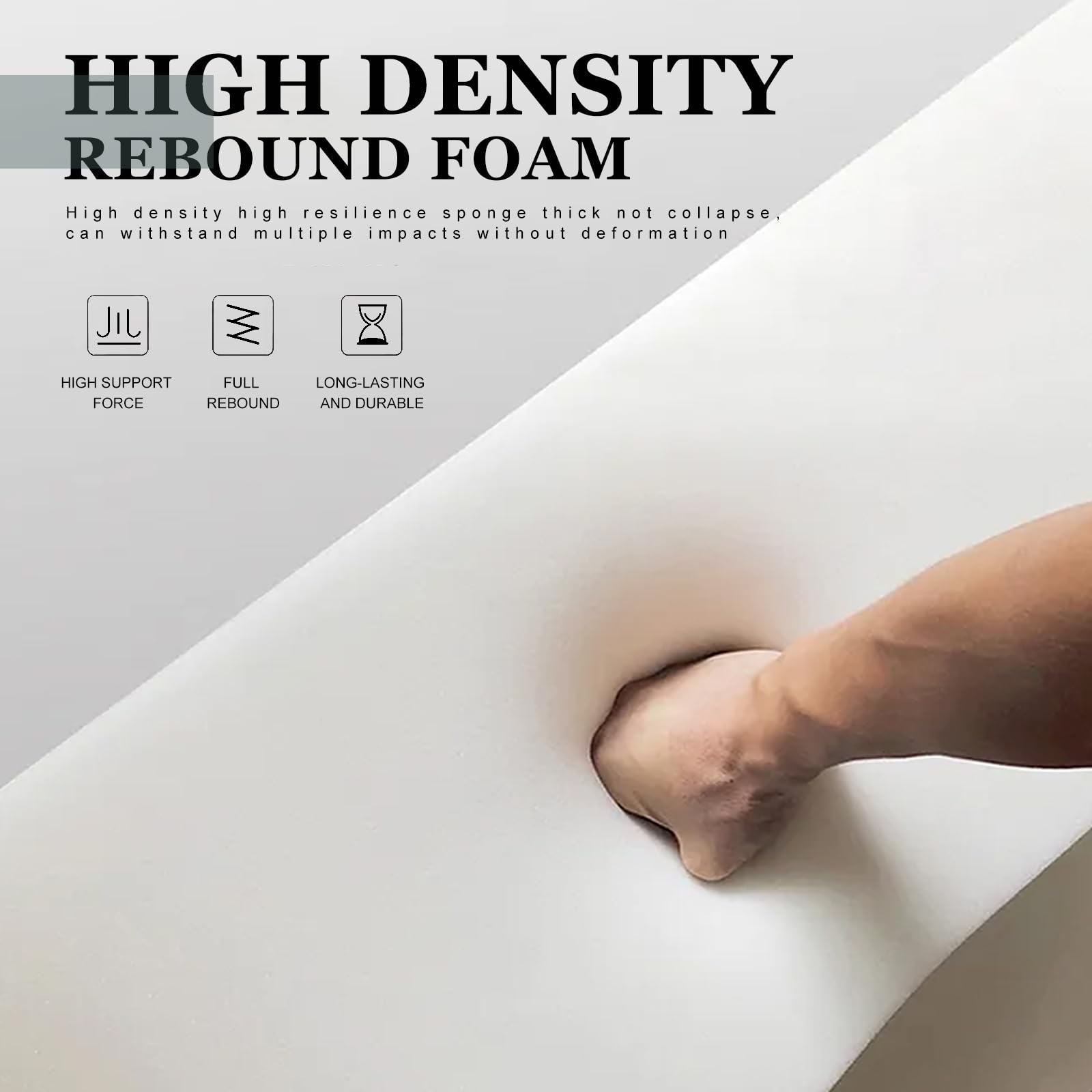 WUIOYNF Mattress Extender, Bed Space/Gap Filler for Full/Twin/Queen/Cal King/King Bed, Headboard Pillow Between Mattress or Wall, High-Density Sponge with Removable Cover(Light Grey-60 * 2 * 6in)