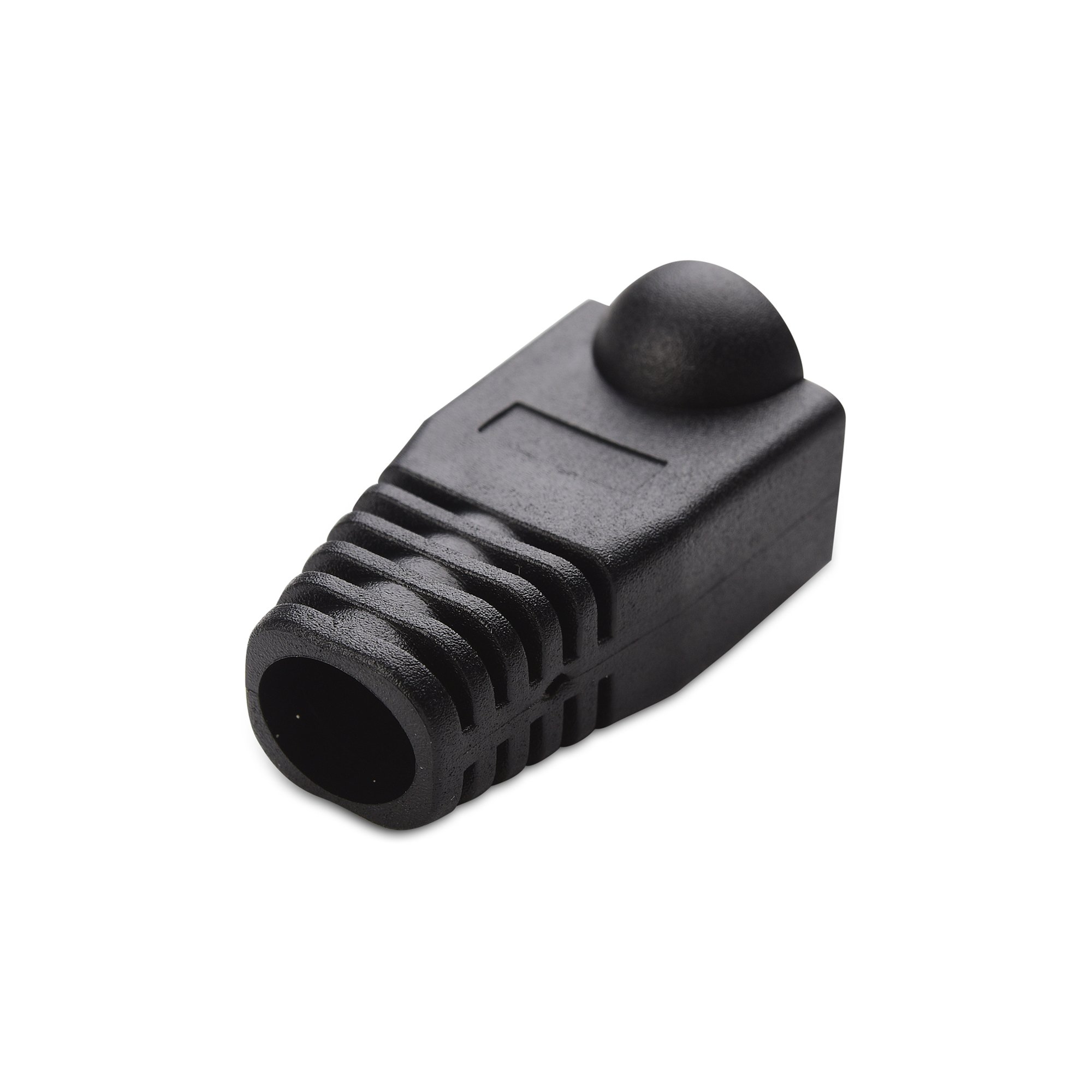 Cable Matters 100-Pack 8mm Strain Relief Boots for Large Diameter Cable in Black