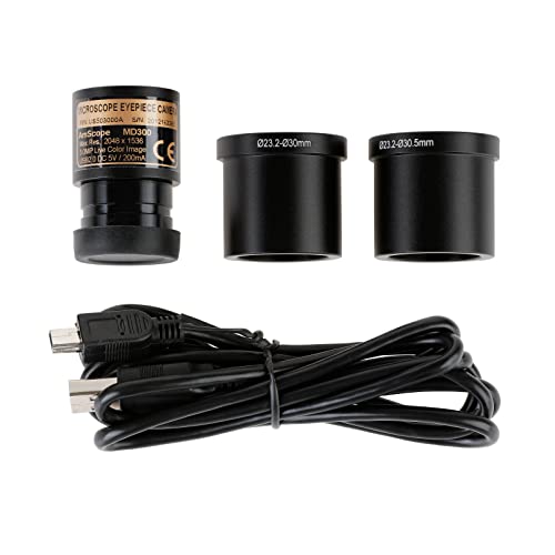 AmScope - 3MP USB 2.0 Color CMOS Digital Eyepiece Microscope Camera - MD300A