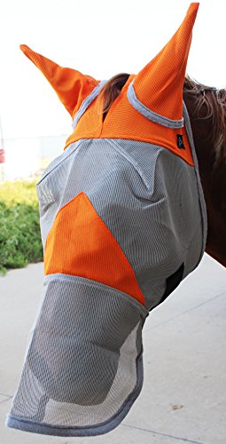 Equine Horse FlyMask Nose Summer Spring Airflow Mesh Scrim 73282N