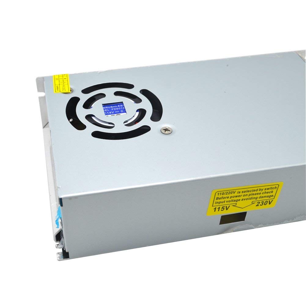 Padarsey 12V 20A Universal Regulated Switching Power Supply Driver LED Strip Light CCTV Radio Computer Project