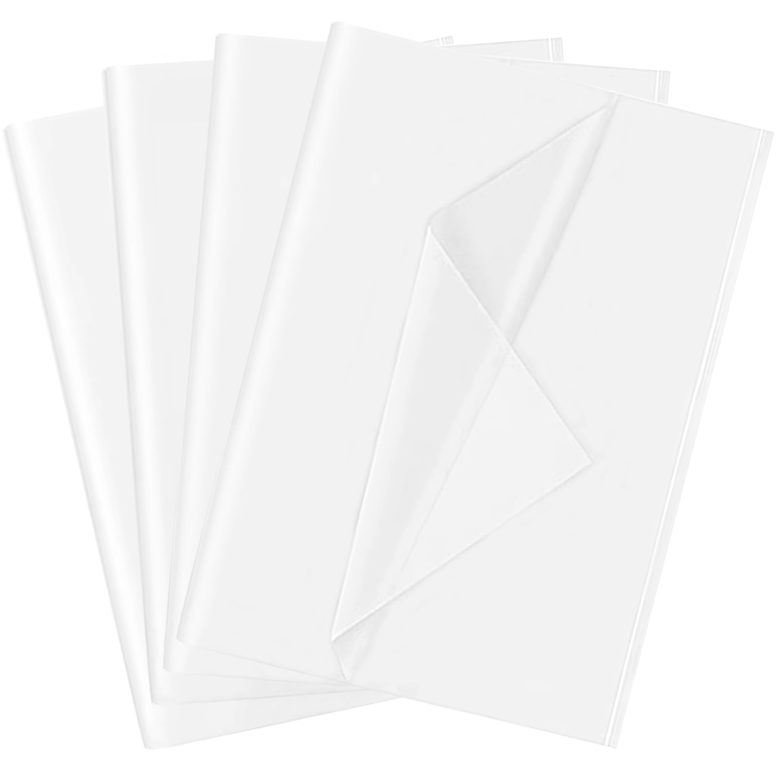 60 Sheets White Tissue Paper for Packaging Gift Bags Decoration Wrapping Tissue Paper Bulk for DIY Art Crafts Birthday Wedding Halloween, 14 X 20 Inch