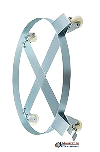 55Gallon 5 Swivel Casters Drum Dolly Heavy Duty Steel